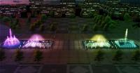 China LED Multimedia Music Dancing Water Fountain with 220V/380V Voltage and Stainless Steel 304 Construction for sale