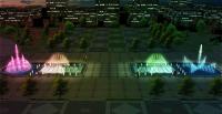 China LED Multimedia Music Dancing Water Fountain with 220V/380V Voltage and Stainless Steel 304 Construction for sale
