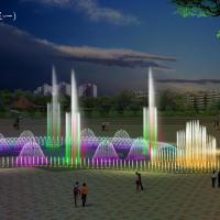 China Custom Music Dancing Fountain with 220V/380V Voltage and 12W LED Lighting for Indoor/Outdoor Installation for sale