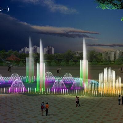 China Custom Music Dancing Fountain with 220V/380V Voltage and 12W LED Lighting for Indoor/Outdoor Installation for sale