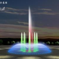 China Custom Music Dancing Fountain with 220V/380V Voltage and 12W LED Lighting for Indoor/Outdoor Installation for sale