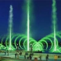 China Floating Music Fountain Controller with 100M High Spray and 380V Power for Lakes and Water Features for sale