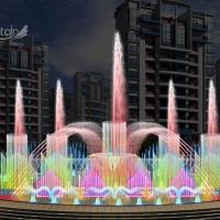 China Musical Signal Control Sea Fountain Outdoor Stainless ISO Garden for sale