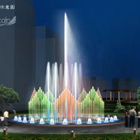 China Musical Signal Control Sea Fountain Outdoor Stainless ISO Garden for sale
