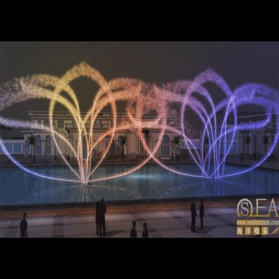 China Round swing spray gushing shape water music fountain design for sale