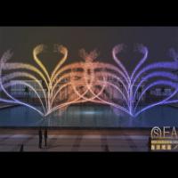 China Round swing spray gushing shape water music fountain design for sale