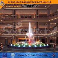 China Indoor garden use LED lighted dancing fountain mix water curtain for sale
