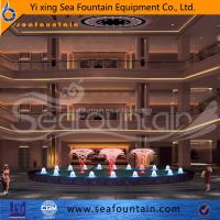 China Indoor garden use LED lighted dancing fountain mix water curtain for sale