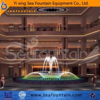 China Indoor garden use LED lighted dancing fountain mix water curtain for sale