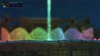 China Cross swing rotary nozzle rectangle pond music dancing fountain for sale