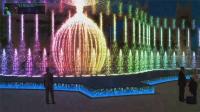 China Cross swing rotary nozzle rectangle pond music dancing fountain for sale