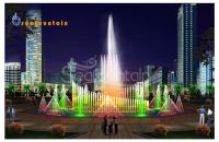 China Changeable Lamps Musical Floating Fountain Stainless Outdoor for sale