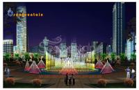 China Changeable Lamps Musical Floating Fountain Stainless Outdoor for sale