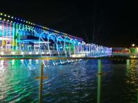 China Dancing Floating Water Fountain For Pool RGB Underwater Light for sale