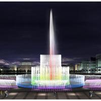 China Colorful lamps multimedia music water dancing floating fountain for sale