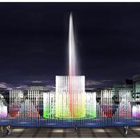 China Colorful lamps multimedia music water dancing floating fountain for sale
