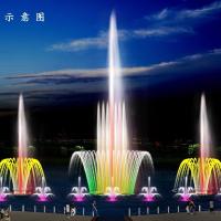 China Outdoor color changing RGB led light music fountain for sale