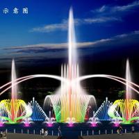 China Outdoor color changing RGB led light music fountain for sale