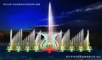 China Color changing music fountain lake floating water pond pump fountain for sale