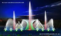 China Color changing music fountain lake floating water pond pump fountain for sale