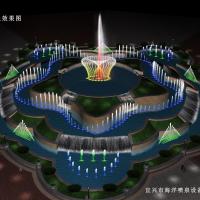 China Designs of art display color changing water fountains for sale