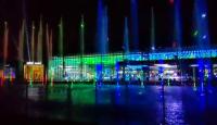 China morden stainless steel music dancing fountain water fountain water laser projector show for sale