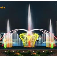 China Producer custom made music water fountain for sale