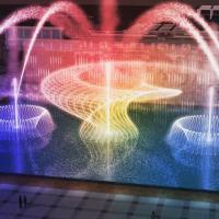 China Urban construction color changing water fountain for sale