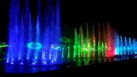 China stainless steel sea-gull nozzle music dancing water fountain for sale