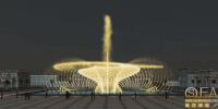 China Music led light landscaping water fountain for sale