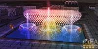 China Music led light landscaping water fountain for sale