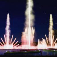 China Outdoor amusement place fountain LED light decorative for sale