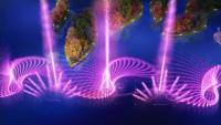 China Outdoor amusement place fountain LED light decorative for sale