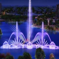 China Waterscape music stainless fountain with dancing show for sale