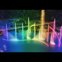 China onsite installation and training musical floating fountain in lake for sale