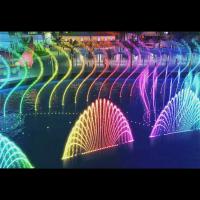 China onsite installation and training musical floating fountain in lake for sale