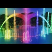 China dancing water fountain synchronized with rhythm for sale
