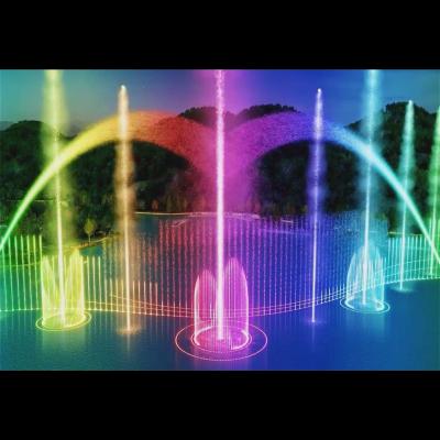 China dancing water fountain synchronized with rhythm for sale