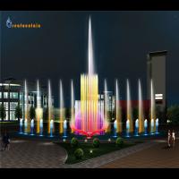 China music dancing running marble dry fountain for sale