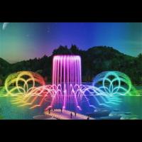 China Stainless Steel 304 Outdoor Music Fountain with LED Lighting 220V/380V Control System for Public Spaces for sale