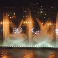 China large outdoor floating music dancing fountain program musical fountain equipment for sale