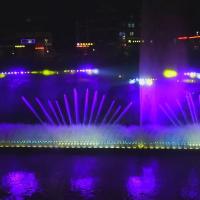 China large outdoor floating music dancing fountain program musical fountain equipment for sale