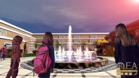 China kindergarten outdoor music fountain water fountain for sale