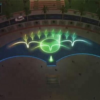China Full color LED lighted music fountain with sound system for sale