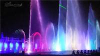 China floating color changing RGB led light musical large outdoor water fountains music dancing water fountain for sale