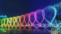 China Charming 3D effect horizontal swing music dancing water fountain for sale