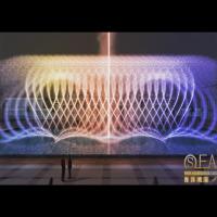 China Seafountain design water fountain with landscaping led light for sale