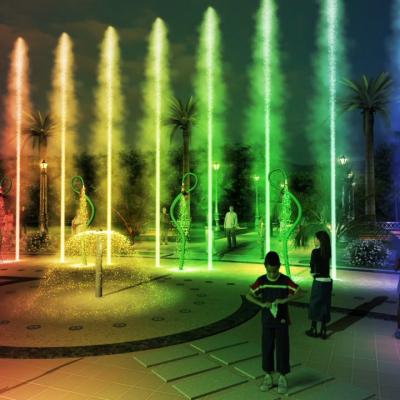 China Water dancing modern fountain with led lighting for sale