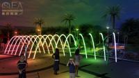China Water dancing modern fountain with led lighting for sale