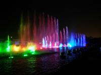 China Customized Music Dancing Floating Water Fountains for sale